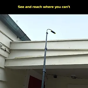 FERRET STICK – 55” (140cm) Lightweight Aluminum Lockable Section Extension Rod - Compatible with all Ferret Inspection Cameras