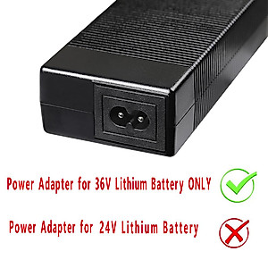 Toeaot 42V 2A Power Adapter for 36V Bird, Lime, Skip, Spin Xiaomi M365,Lime-S,ES1/ES2/ES4 Battery Charger