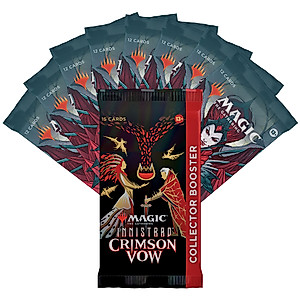 Magic: The Gathering Innistrad: Crimson Vow Gift Bundle | 8 Set Boosters | 1 Collector Booster | Accessories