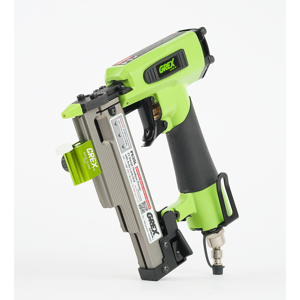 Grex P635L - 23 Ga Headless Pinner w/Auto Lock-Out & Edge Guide