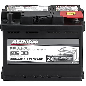ACDelco Silver EVLN2AGM 24 Month Warranty EREV AGM BCI Group LN2 Battery
