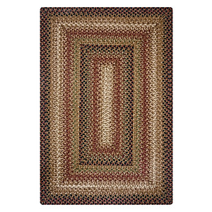 Homespice 20x30” Brown Rectangular Braided Rug. Gingerbread Brown Jute Rug. Uses- Entryway Rugs, Kitchen Rugs, Bathroom Rugs. Reversible, Rustic, Country, Primitive, Farmhouse Decor Rug