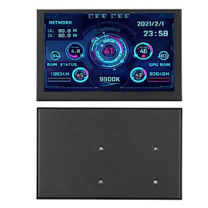 5 Inch IPS USB Mini Screen AIDA64 PC CPU GPU HDD Data Monitor Computer Temperature Display Type C Sub Screen for RaspberryPi Linux Windows Desktop Gaming Chassis