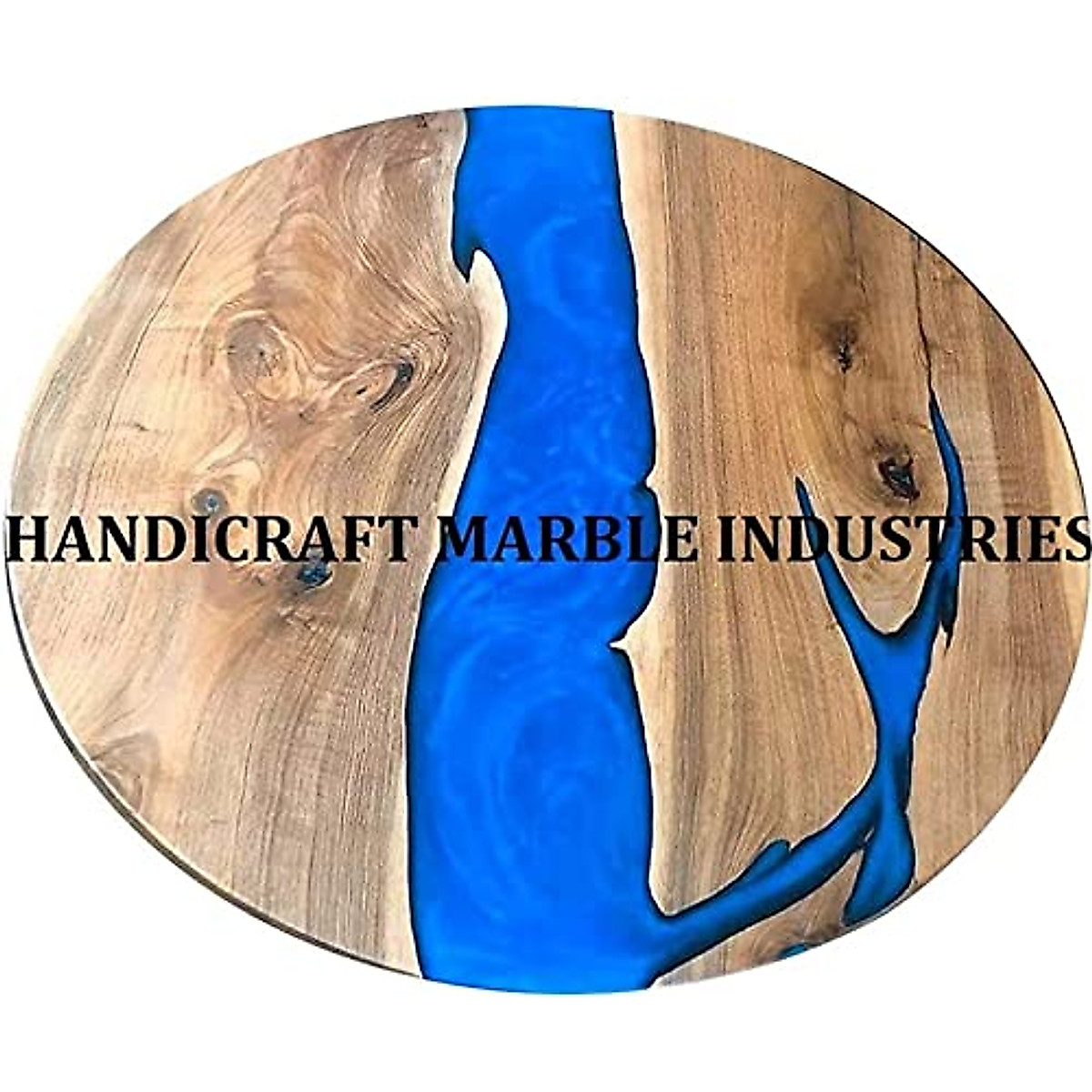 Epoxy Table, Live Edge Wooden Table, Epoxy Resin River Table, Natural Wood,Dining table, Natural Epoxy Table, Resin Table 40x40 inch