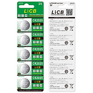 LiCB CR2025 Battery,CR2025 Lithium Batteries,3 Volt Coin & Button Cell (20-Pack)