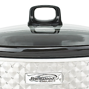 Brentwood Select Slow Cooker, 7 Quart, Silver