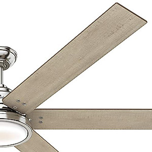 Hunter Fan Company 59398 Warrant Ceiling Fan, Brushed Nickel Finish