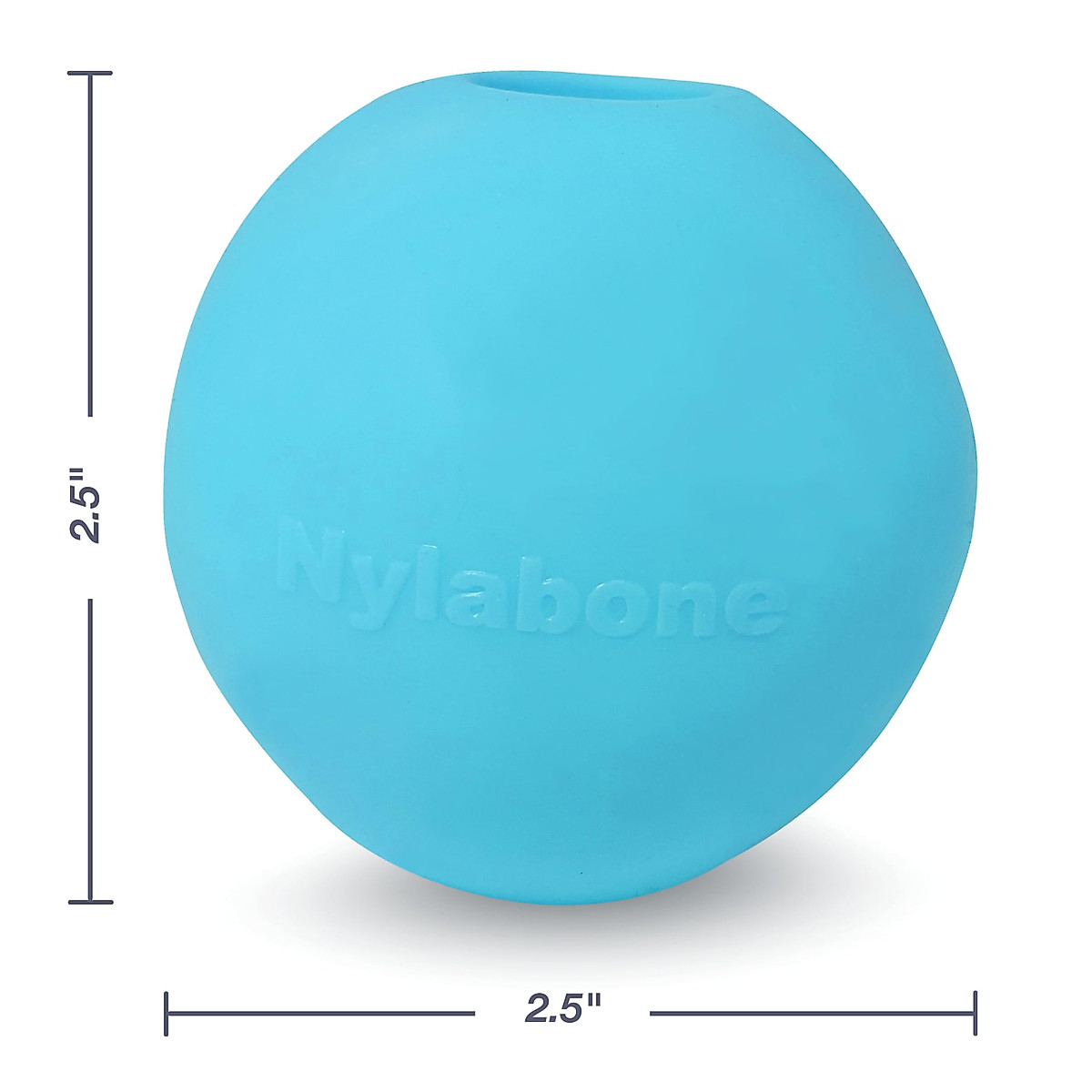 Nylabone Power Play Puppy Gum-a-Ball, Puppy Ball - Interactive Puppy Enrichment Toys - Puppy Must Haves (1 Count)