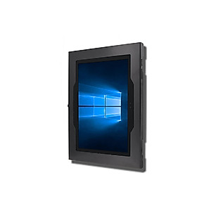 TABcare Security Locking Metal Case for Dell Latitude 5285 5290 7200 7210 as Kiosk, POS, Store, Show Display (Black, Wall Mount VESA)