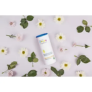 Nature's Baby Organics Baby Powder Corn Free/Talc Free Diaper Dusting Powder with Aloe Soft Gentle 100% Organic Baby Powder Hypoallergenic Fragrance Free, 4 oz Each, 2 Pack