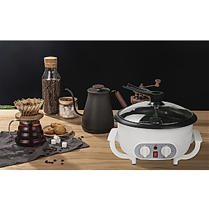 Upgrade Coffee Roaster Machine for Home Use, 110V Household Electric Coffee Bean Roaster with Timer 1200W Roasting Machine Peanut Bean Home Coffee Roaster