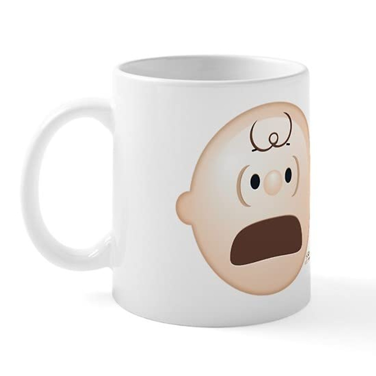 CafePress Peanuts Emoji Struggle Is Real Ceramic Coffee Mug, Tea Cup 11 oz