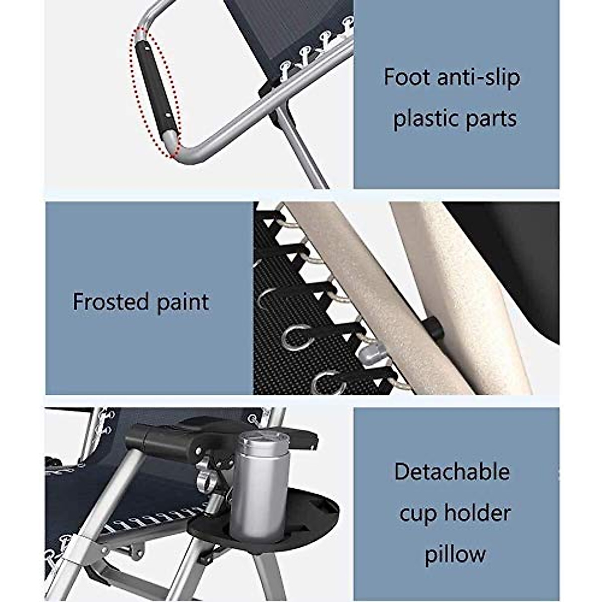 Office Desk Chair Reclining Chairs Sun Lounge Portable Outdoor Folding Folding Office Chair Simple Siesta Garden Chair Leisure Camping Chair Beach Chair, Load 200 Kg Sun Lounger Chair