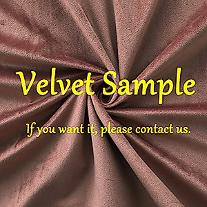 Timeper Pink Velvet Curtains 84 inches - Elegant Decor Mauve Blackout Curtains Wild Rose Curtains Drapes with Grommet top for Living Room/Daughter Bedroom, Wild Rose, W52 x L84, 2 Panels