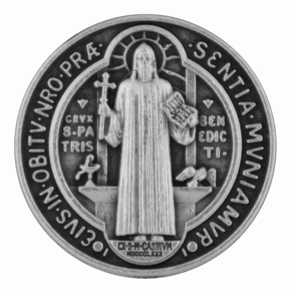 Venerare 1" Saint Benedict Medal (Silver)