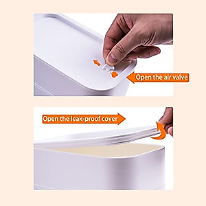 Uybieef Bento Box Adult Lunch Box with lunch bag, Japanese Lunch Box Containers for Adult, Bento lunch Box with Leakproof 54OZ White