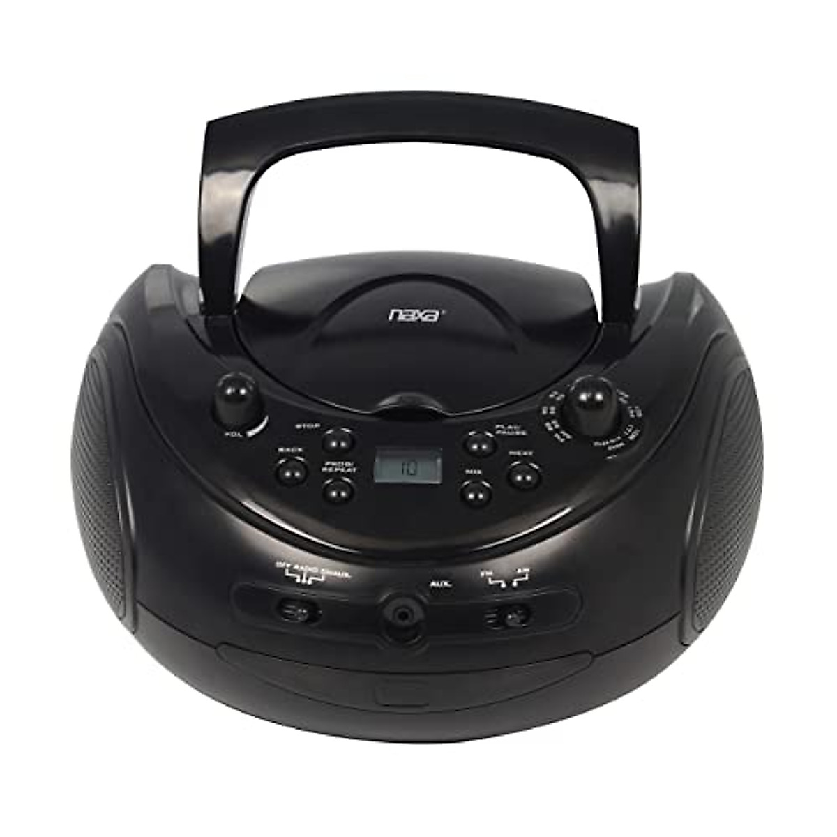 Naxa Electronics NPB-254 Portable CD Radio Player with Programmable Memory and AM/FM Radio, Black