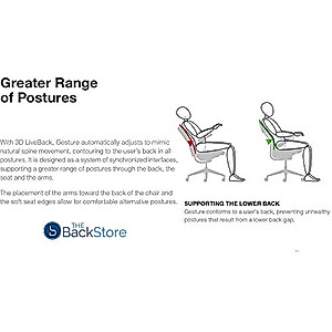 Steelcase Gesture Office Desk Chair with Headrest in Elmosoft Genuine Saddle L147 Leather Plus Lumbar Support High Platinum Metallic Frame with Seagull Seat/Back Merle Arms (Light/Light)