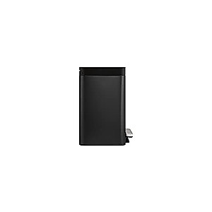 Kohler K-20942-BST 8-Gallon Compact Black Stainless Step Trash Can, Black Stainless,Black Stainless Steel