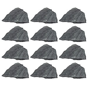 EISCO 12PK Raw Slate, Metamorphic Rock Specimens - Approx. 1" - Geologist Selected & Hand Processed - Great for Science Classrooms - Class Pack