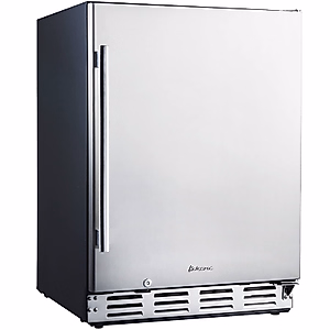 Kalamera Beverage Refrigerator, 24 inch Under Counter Beverage Cooler for 154 Cans w/ 32-41℉ Temperature Range, Beer Fridge with Stainless Steel Door