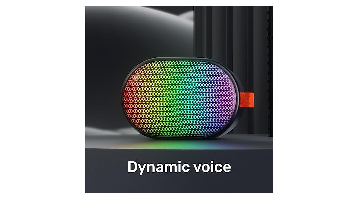 ROFALL Portable Bluetooth Speaker with RGB Lights & HD Sound