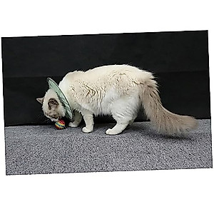 BESPORTBLE 1pc Pet Cat Collar Cat Elizabethan Collar Pet Protective Collar Elizabethan Cone Collar Puppy Dog Cone Pet Costuem Accesseories Dog Surgery Collar Pets Petg Green