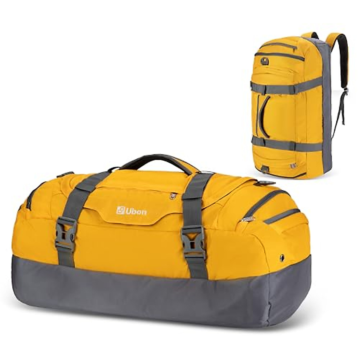 Ubon Travel Duffel Bag Carry on Bags for Airplane 55L for luggage Travel (Yellow,55L)
