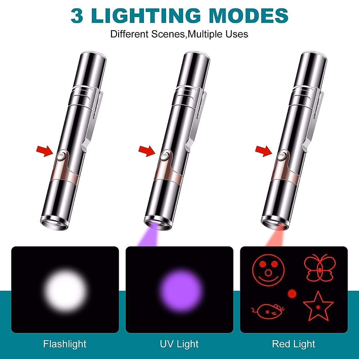 Cowjag Laser Pointer, Cat Birds Toy Pointer for Indoor, Cat Mouse Toys Wand Light Pet Interactive Toys to Keep Cat Busy, for Kitten Cat Dog Chase Play