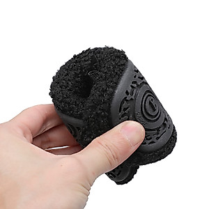 Scurtain Unisex Kids Toddler Slippers Socks Fleece Slippers for Boys Girls Baby Artificial Woolen Booties with Non-Slip Rubber Sole baby slippers baby boy slippers Black 3.5-4.5 Infant