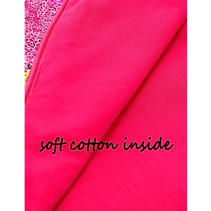 Cilucu Baby Girl Sequin Dress Ruffle Tutu Flower Girls Dress for Wedding Bridesmaid Princess Dress Kids Birthday Party Dress Easter Valentine's Day Gown Rainbow Hot Pink Size 2-3T