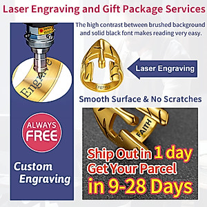 FaithHeart Personalized Custom Women Stacking Rings Retro Spartan Mask Design Biker Ring for Male Size 10