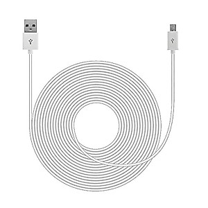 20ft USB Power Cable for Nest Cam, Yi Cam, Wyze Cam, etc.