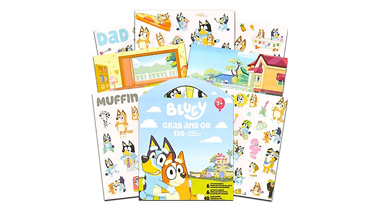 Bluey Sticker & Coloring Activity Set | 150+ Stickers & Rewards for Kids