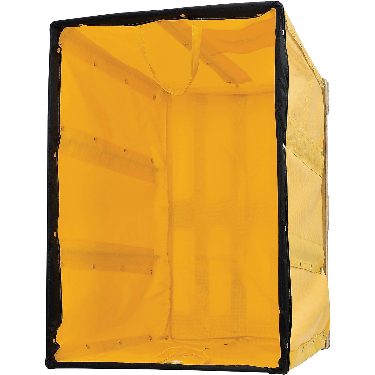Global Industrial 8 Bushel, Yellow Vinyl Basket Bulk Truck, Unassembled, 34"L x 22"W x 30-1/2"H
