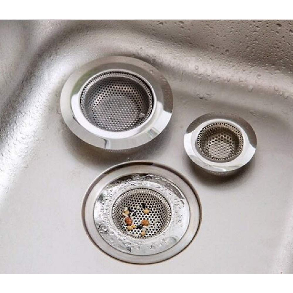 Hair Catcher Shower Drain(3 Pack), Bathtub Drain Cover, Sink Tub Drain Stopper, Sink Strainer for Kitchen and Bathroom, Hair Stopper for Bathtub Drain Cover Size from 2.13'' to 4.5''.