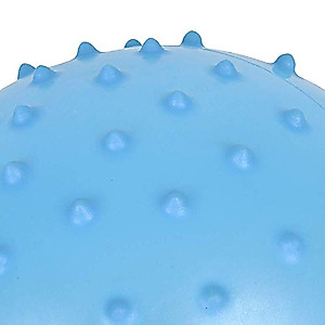 Bedwina Big Knobby Balls - (Pack of 5) 18 Inch Fun Bouncy Balls for Toddlers and Kids – Plus Added Hand Air Pump, Great for Tactile Sensory Balls, Spiky Stress Ball, Fidget Toys, and Party Favors