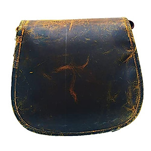 Jony Vintage Crossbody Bags for Women, Vegan Medium Purse Saddle and Satchel Handbags, Leather (H 9 X L 11 X W 3)