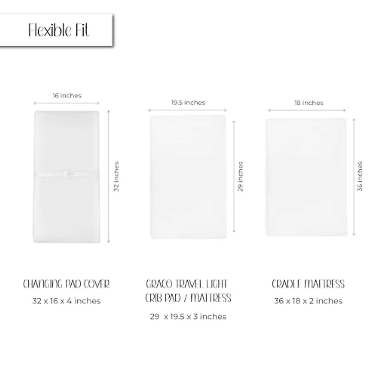 Ely's & Co. Changing Pad Cover Set | Cradle Sheet Set 100% Cotton Jersey Knit 2 Pack (White)