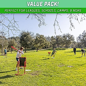GoSports Baseball & Softball 5 Piece Base Set - Rubber Field Bases for Kids & Adults