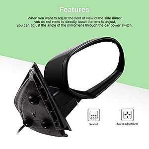 SCITOO Tow Mirror Passenger Side Fit for Chevy for GMC Mirrors 2007-2013 for Chevy Silverado for GMC Sierra With Power Controlling and Heated Features