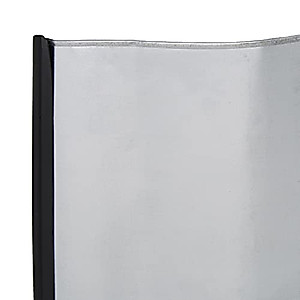 Relaxdays 10m Lawn Edging, Metal Flowerbed Border, Galvanized, Flexible, Garden Fencing, 16 cm Tall, Silver