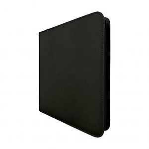 Ultra PRO - Vivid 12-Pocket Zippered PRO-Binder (Black) - Protect and Store your Valuable Gaming cards, Sports cards or Collectible Cards, Store and Protect Up to 480 Cards