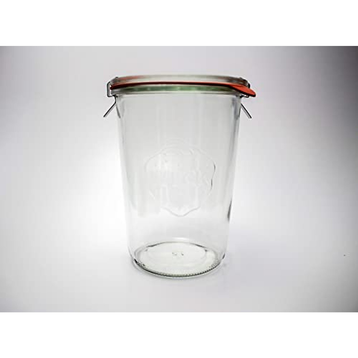 Weck Canning Jars 743 - Weck Mold Jar made of Transparent Glass - Eco-Friendly - Food Storage Container with Lid Airtight - 3/4 Liter Tall 1 Jar with Lid and Rubber Gasket