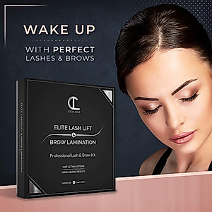 2 in 1 Lash Lift Kit and Brow Lamination Kit | Instant Perming, Lifting & Curling for Eyelashes & Eyebrows | Professional Salon Results Lasting 6-8 Weeks | Includes Glue & Supplies for 5+ Treatments