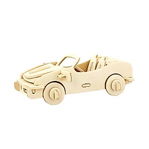 Wooden Model Kits 3D Puzzles Build Car Kit Wooden Model Toy Kit Wood Puzzle Car Wooden Model Toy Kit Model Car 29-pcs (Racing Car)