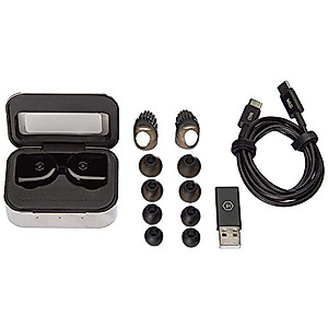 MASTER & DYNAMIC MW07 True Wireless Earphones - Bluetooth Enabled Noise Isolating Earbuds - Lightweight Quality Earbuds for Music, Piano Black (MW07PB) (Renewed)
