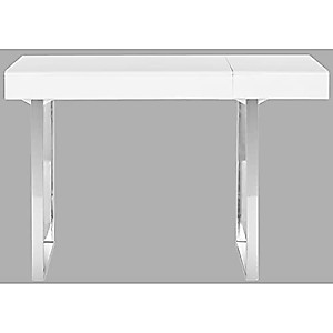 Safavieh Home Collection Berkley Desk, White/Chrome