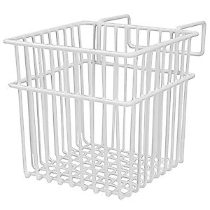 Home Basics Vinyl Coated Sink Basket Sponge Soap Holder, White