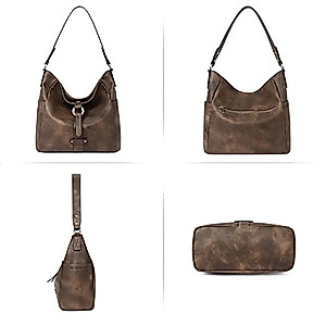 CLUCI Hobo bags for women Handbags Purse Designer PU Leather Tote Bag Large Ladies Vintage Shoulder Bags